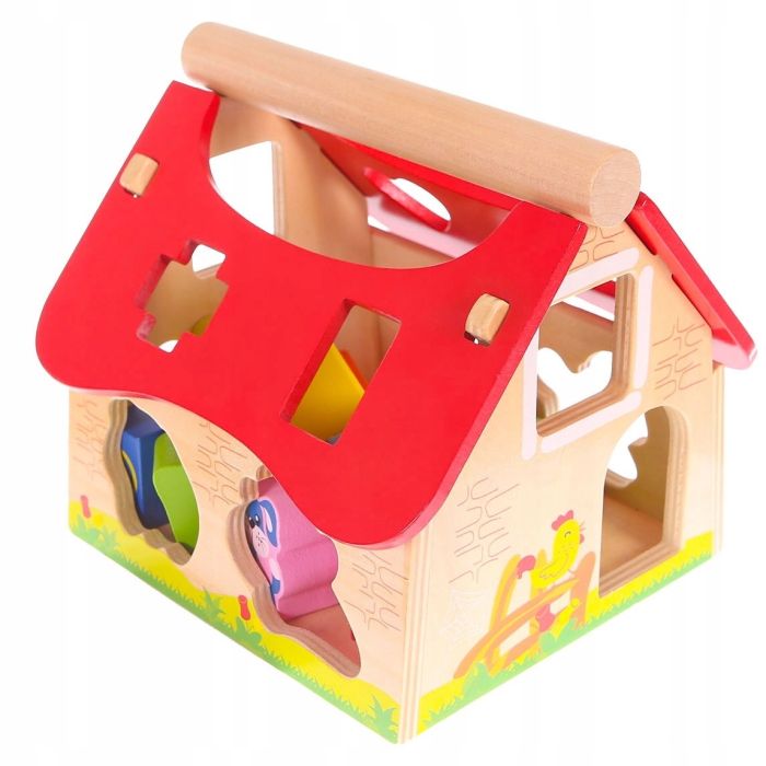 Farmhouse Shape Sorter With Animals – Perfec Days